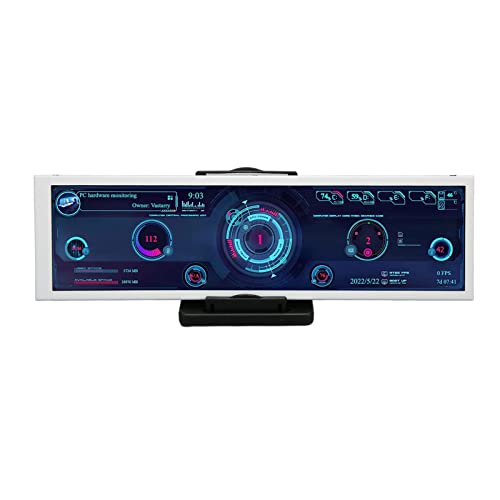 Bewinner 8.8 Inch IPS USB Mini Screen,for AIDA64 PC CPU RAM Data Time Monitor PC Sensor Panel Display, LCD Screen Inside Computer Case Secondary Screen, Auto Off