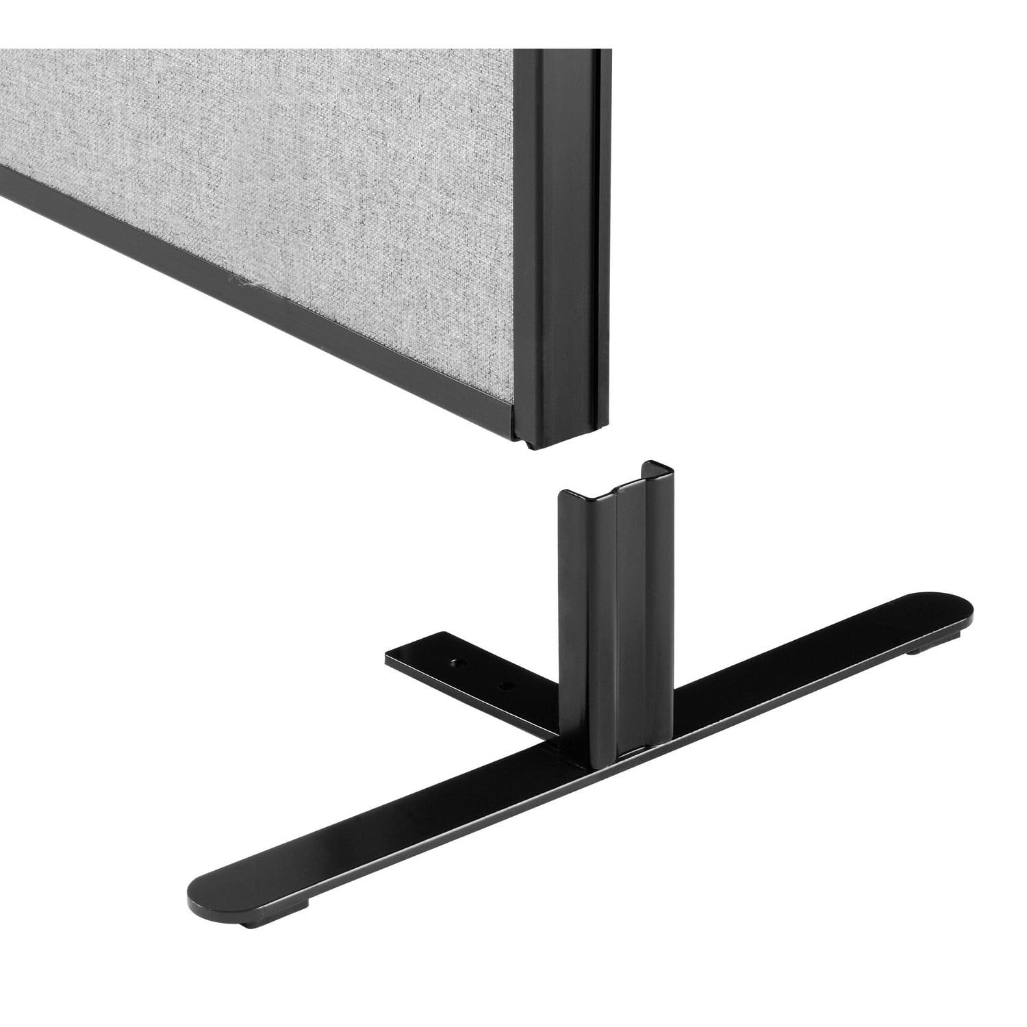 Global Industrial 60-1/4"W x 42" H Freestanding Office Partition Panel, Gray