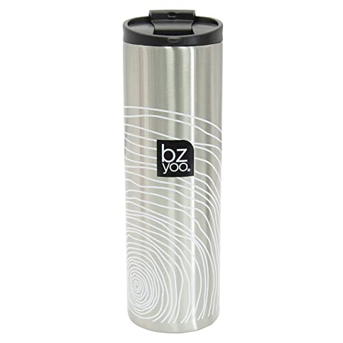 bzyoo Brew 18/8 Stainless Vacuum Drinking BPA-Free 15oz Coffee Mug Water Thermal Bottle Bundle with Leak Proof Design for Hike Camping Holiday New Year Gifts Wellness (2 Bottle Bundle)