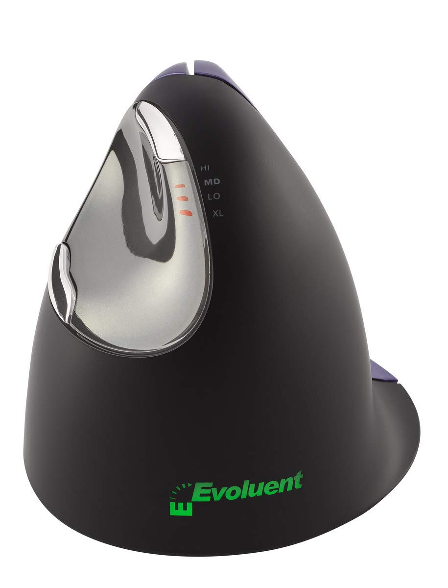 Evoluent VM4S VerticalMouse 4 Right Hand Ergonomic Mouse with Wired USB Connection (Small Size)