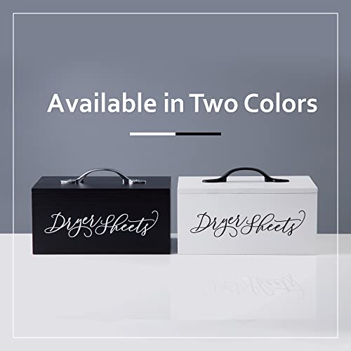 Dryer Sheet Container with Lid for Laundry Room Organization β Wooden Dryer Sheets Holder β Farmhouse Laundry Room Decor β Cute Modern Laundry Room Organization and Storage
