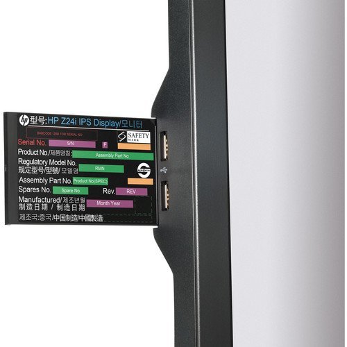 HP Z24i 24 Inch WideScreen 1920x1200 IPS LED-backlit LCD Monitor (D7P53A4) with USB Hub Monitor Black
