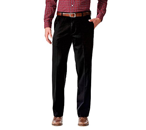 Dockers Men's Relaxed Fit Comfort Khaki Pants, Black Metal, 44W x 30L