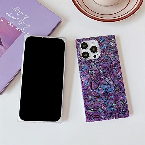 Cocomii Square Case Compatible with iPhone 13 Pro Max - Slim, Glossy, Opalescent Pearl, Iridescent Glitter, Easy to Hold, Anti-Scratch, Shockproof (Abalone)