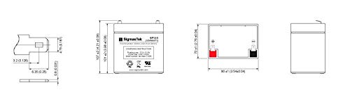 SigmasTek UPG 12V 5AH UB1250 Replacement Battery
