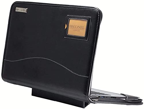 Broonel - Contour Series - Black Heavy Duty Leather Protective Case - Compatible with Lenovo ThinkPad P1 Gen 3 15.6