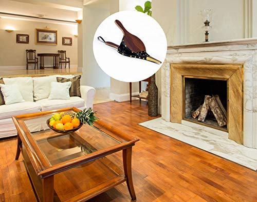 goldblue 15.5" x 6.5" Fireplace Wood Bellows Fireplace Bellows Outdoors Barbeque Grill Chimney Hand Bellow, Wood Bellows