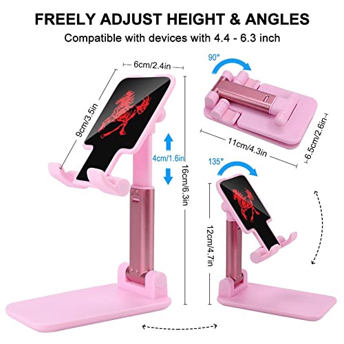 Chinese Traditional Folk Horse Cell Phone Stand Foldable Tablet Holder Adjustable Cradle Desktop Accessories for Desk