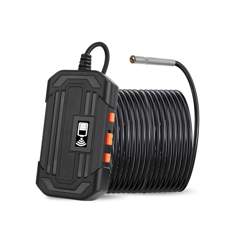 BHVXW 3.9mm Smartphone Endoscope Camera 8mm Industrial Endoscope Screen Boroscope 1080P Flexible Camera Sewer Inspection Camera (Size : 10M)