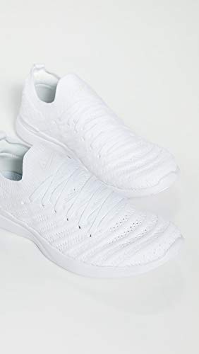 Athletic Propulsion Labs (APL) Women's Techloom Wave Sneaker, White/White, 7.5