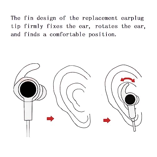 CYADCI Earbud Tips Medium 3 Pairs Soft and Comfortable Silicone Earbud Tips Noise Isolation Tips White Earbud Replacement Tips Compatible with Bose SoundSport Freestyle /IE2 /IE3 Earphones