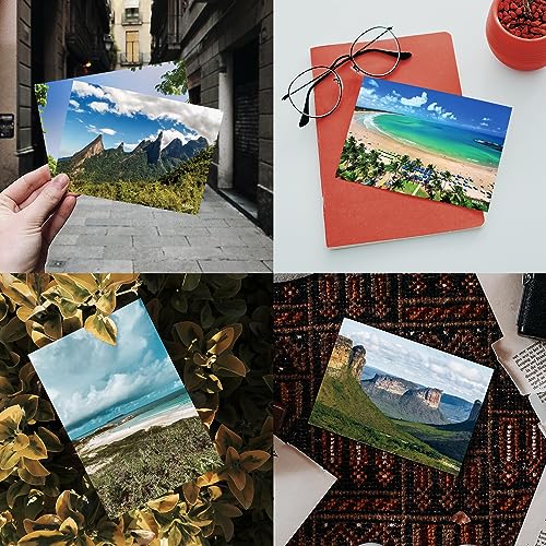 Dear Mapper Brazil Natural Landscape Postcards Pack 20pc/Set Postcards From Around The World Greeting Cards for Business World Travel Postcard for Mailing Decor Gift