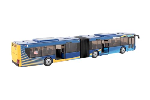 Daron MTA New York City Bus 16" Articulated Bus RT8571 Toy, Blue , Brown
