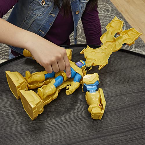 Avengers Hasbro Marvel Mech Strike 9-inch Action Figure Toy Infinity Mech Suit Thanos and Blade Weapon Accessory, for Kids Ages 4 and Up