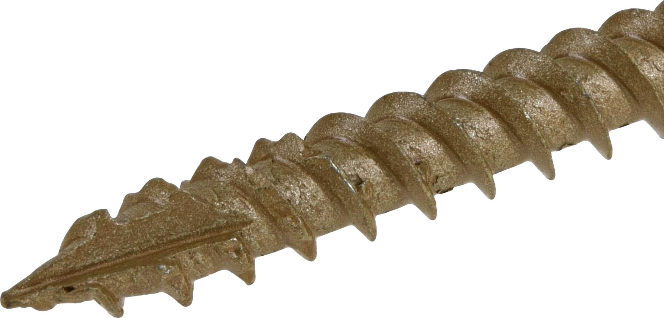 Power Pro 47877 Lag Screws, 5/16" x 4", Star Drive Construction Lag Screws, Rust Resistant, Ceramic Coated Bronze, 5lb Tub, 100 pcs