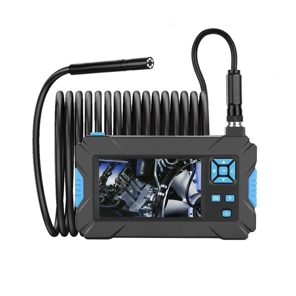 BHVXW New Industrial Endoscope 5.5mm Handheld Borescope 6 LEDs 4.3inch Camera 1080P Video Car Inspection Camera Endoscope (Size : 2M)