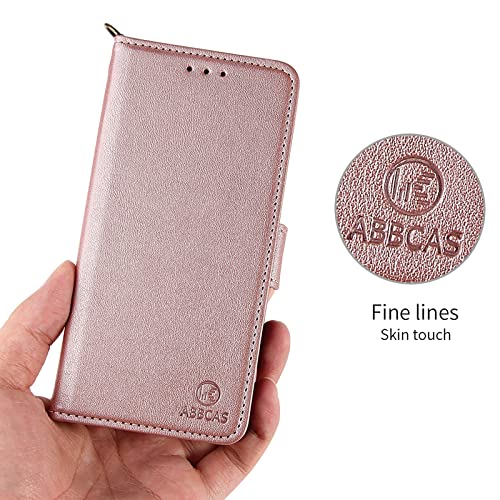 FEPULI iPhone 13 Wallet Flip Case, iPhone 13 Case 6.1 inch with [Shockproof TPU Interior Case] Credit Card Holder, PU Flip Folio Book Full Body Protection iPhone Case Wallet for iPhone 13 (Pink)
