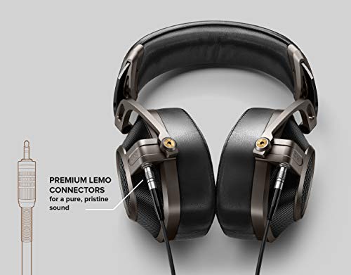 Cleer Audio NEXT Wired Audiophile Headphones - High End Lambskin Memory Foam Studio Earpads, Open Back, Alloy Structure, Innovative Ironless Magnesium Driver Units, Award Winning High-Resolution Sound