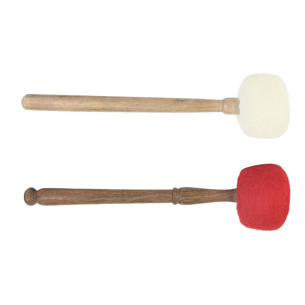 gazechimp Tibetan Mallet Wool Felt Percussion Parts, Red
