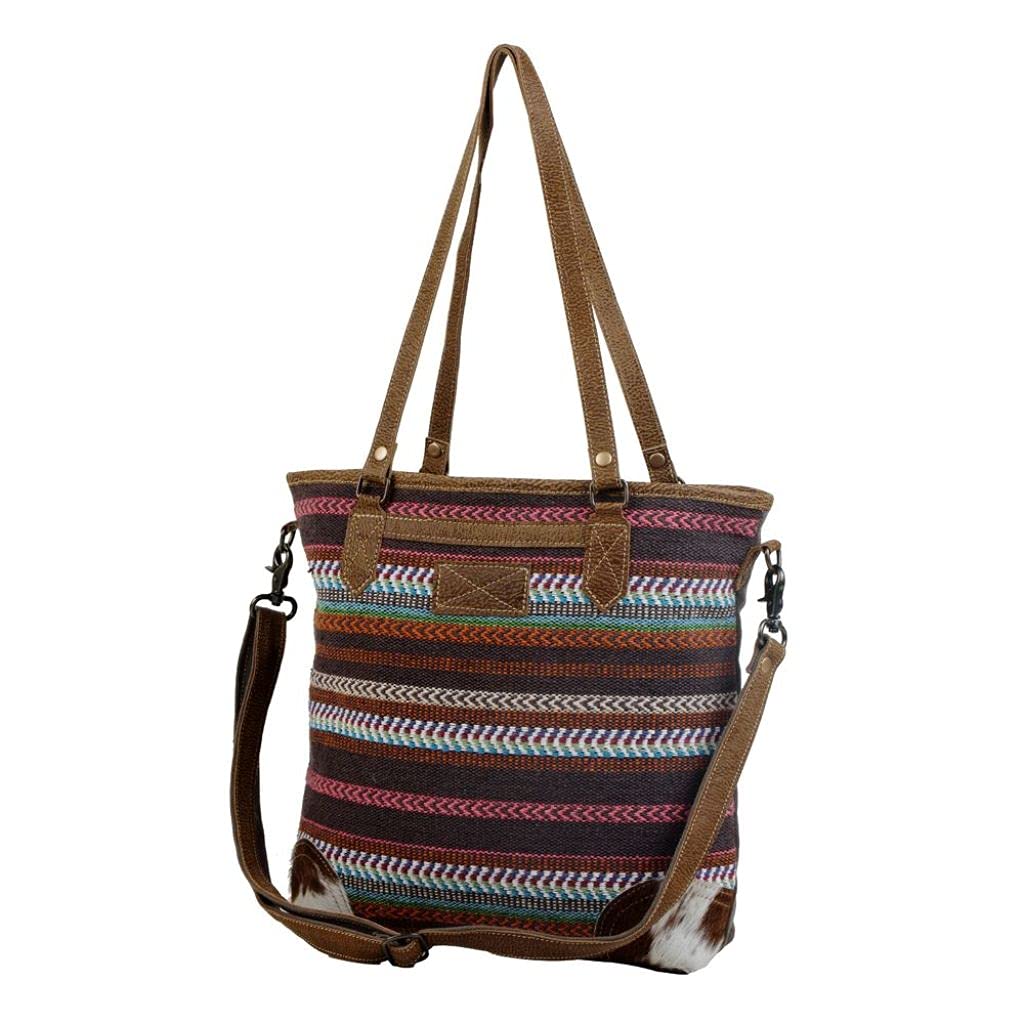 Myra Bag Braided Shoulder Bag Upcycled Cotton & Leather S-2820