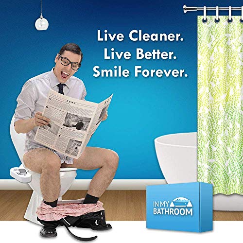 BUTT BUDDY - Bidet Toilet Seat Attachment & Fresh Water Sprayer (Easy to Install, Universal Fit, No Plumbing or Electricity Required | Self-Cleaning Nozzle, Adjustable Pressure Control, USA Stock)