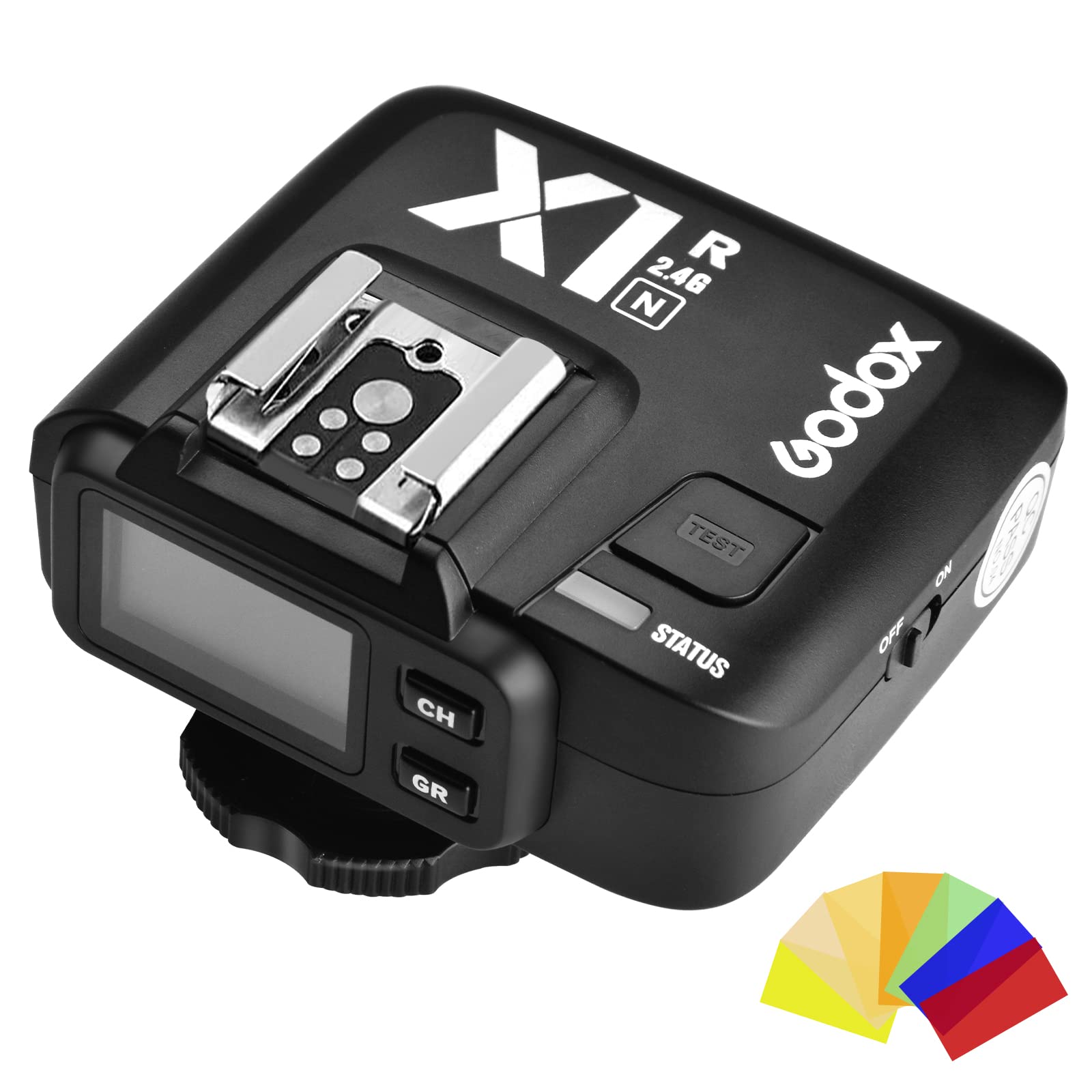 Godox X1R-N i-TTL 2.4G Wireless Remote Flash Trigger Receiver Compatible for Nikon Camera, HSS1/8000s, 5 Groups and 32 Channels,2.4G Wireless X System (Receiver Only)