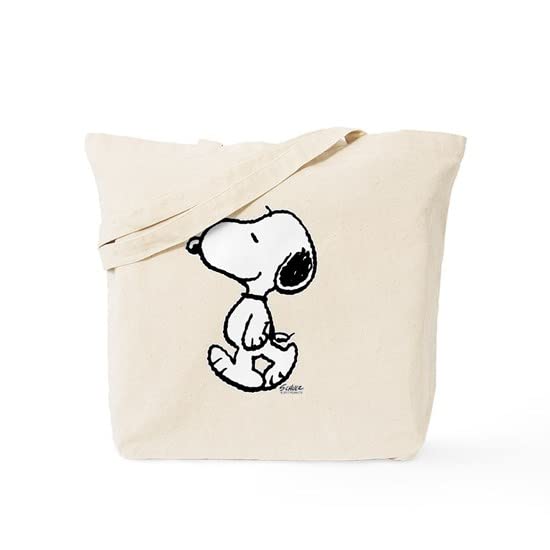 CafePress Peanuts Snoopy Canvas Tote Shopping Bag