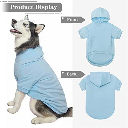 Custom Dog Hoodie Set with Name Photo, Personalized Pet Warm Sweater Hoodies for Small Medium Dogs & Cat Puppy