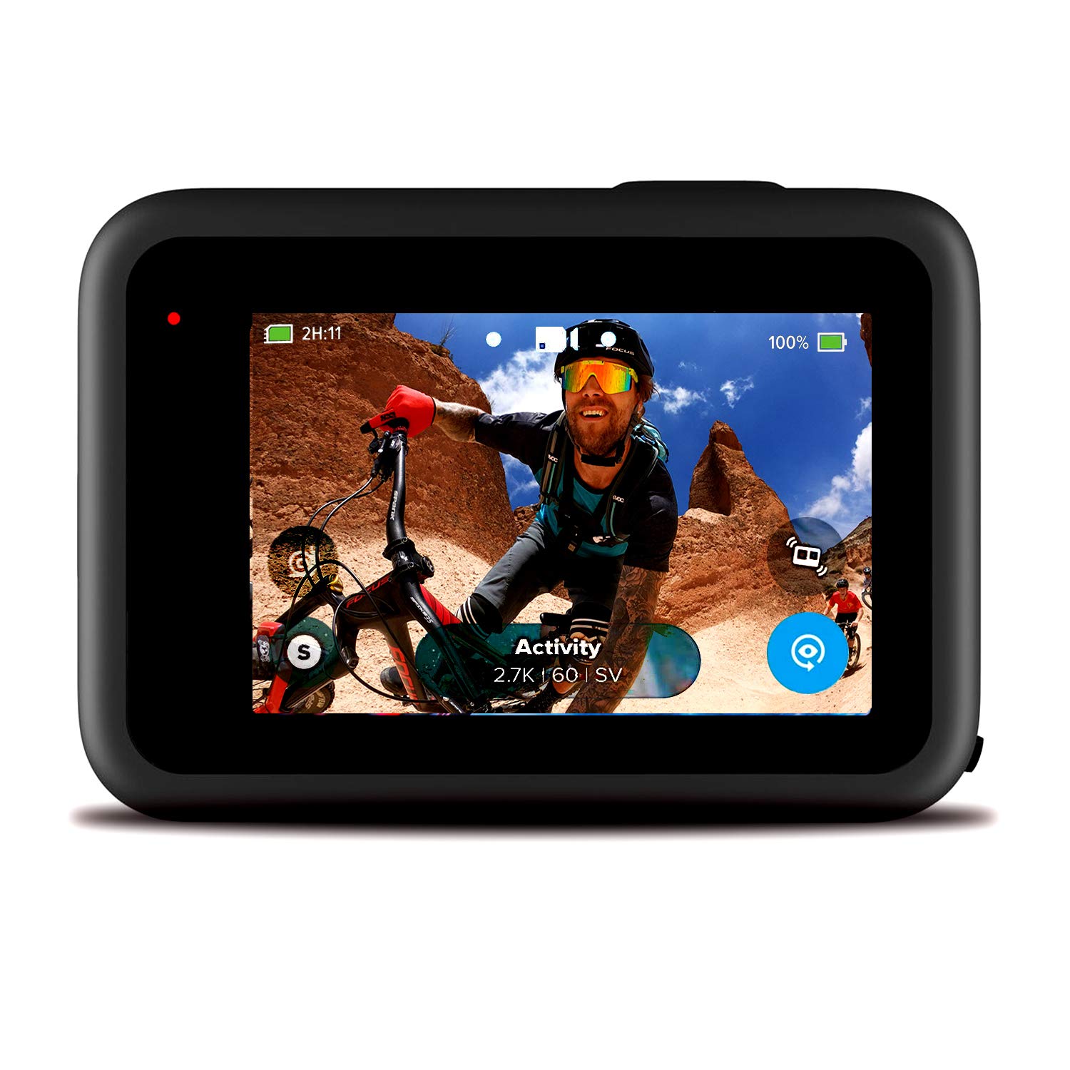 GoPro HERO9 Black - Waterproof Action Camera with Front LCD and Touch Rear Screens, 5K HD Video, 20MP Photos, 1080p Live Streaming, Stabilization + Sandisk 64GB Card and Extra Battery