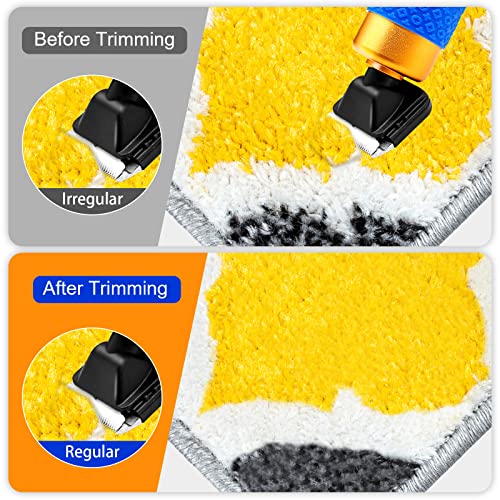 Carpet Trimmer Tufting Shears Kit, Rug Shaver for Tufting, 6-Speed Adjustable Rug Trimmer for Cleaning Handmade and Tufted Carpets, Tufting Clippers, Rug Clippers, Carpet Carving Clippers, 200W