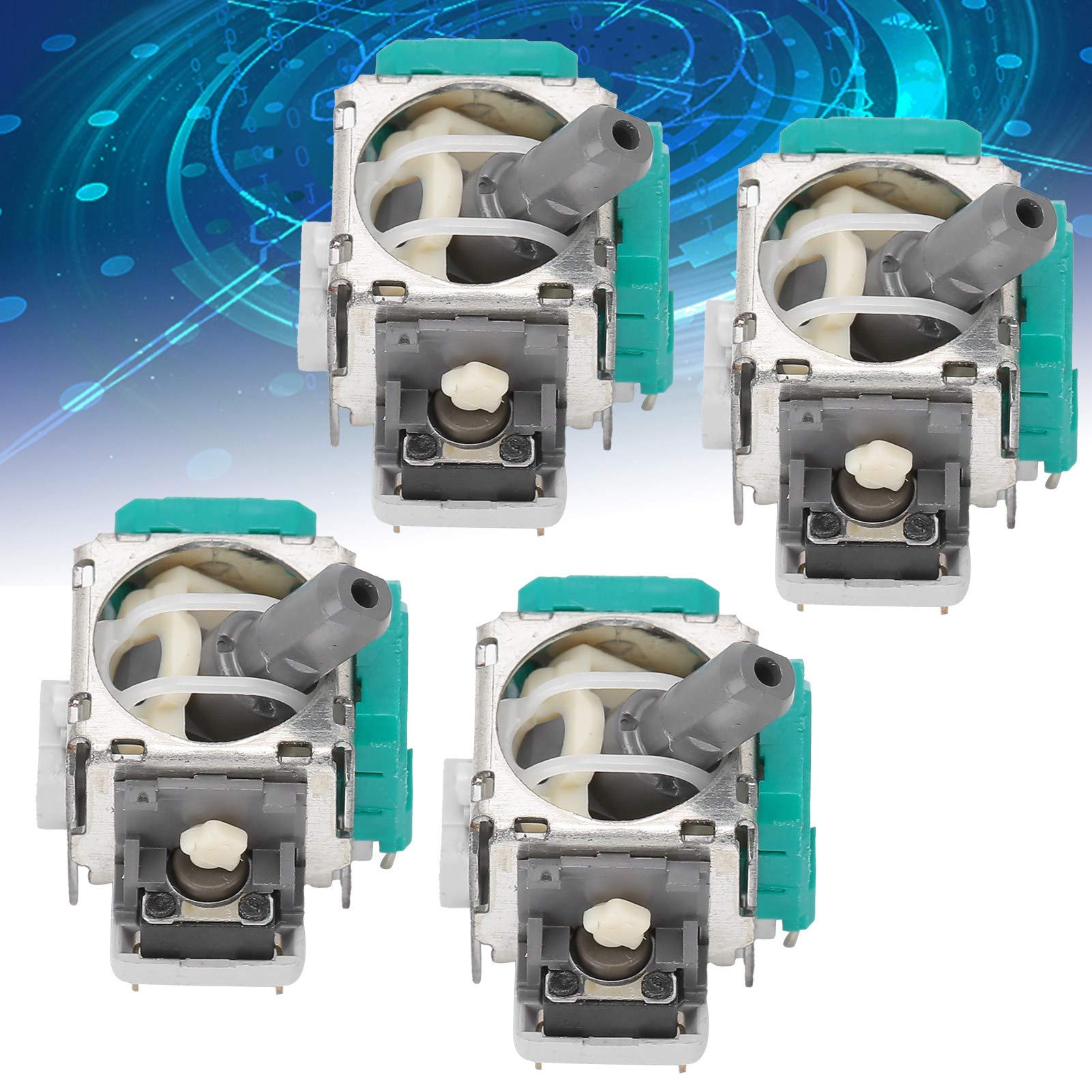 Joystick Sensor Module, 4Pcs 3D Analog Potentiometers Joystick Thumb Grip Replacement Controller for One, Provide Excellent Performance in The System