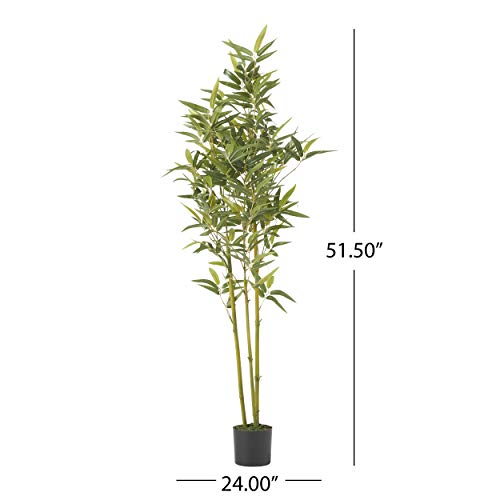 Christopher Knight Home Soperton 4.5' x 2' Artificial Bamboo Plant, Green