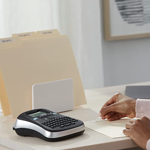 Dymo S0784440 Label Manager 210D Label Maker QWERTY Keyboard - Black/Clear