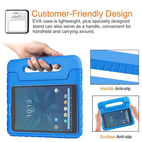 TIRIN Walmart Onn 8 Inch Tablet Case, Light Weight Shockproof Handle Friendly Convertible Stand Kids Case for Walmart Onn 8 inch Android Tablet 2019 Release Model ONA19TB002 NOT for 2020 Gen 2 - Blue