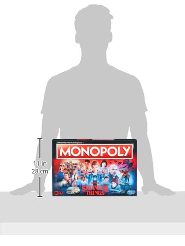 Monopoly: Netflix Stranger Things Edition Board Game for Adults and Teens Ages 14+, Game for 2-6 Players, Inspired by Stranger Things Season 4, Multicolor