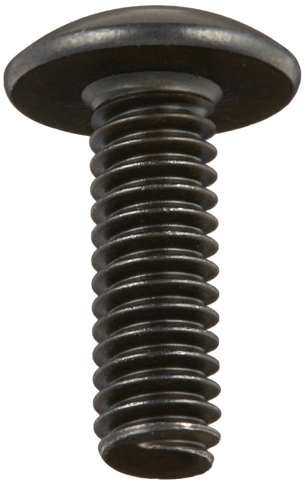 Small Parts 0808MPTB Steel Truss Head Machine Screw, Black Oxide Finish, Meets ASME B18.6.3, #2 Phillips, #8-32 Thread Size, 1/2" Length, Fully Threaded, Imported (Pack of 100)