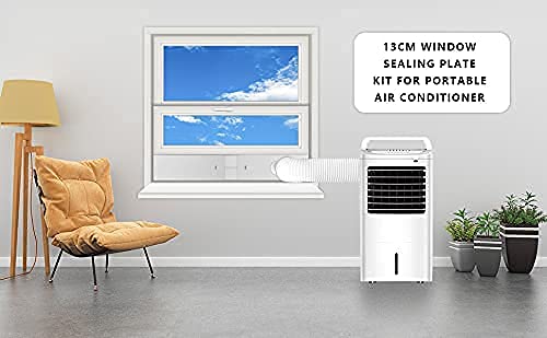 GOZFLVT Portable Air Conditioner Window Vent Kit,Sliding Window Vent Air Conditioner Suitable for Air Conditioner Hose with 5.1 Inches/13cm