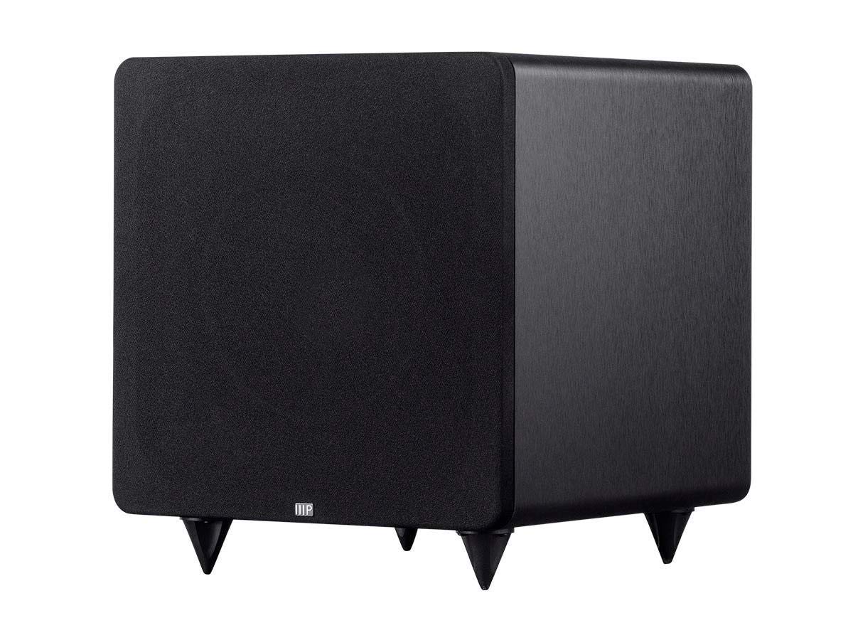 Monoprice SW-10 150 Watt RMS (300 Watt Peak) Powered Subwoofer 10in, Ported Design, Variable Phase Control, Variable Low Pass Filter, for Home Theater