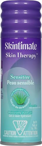 Skintimate Skin Therapy Moisturizing Shave Gel for Women with Vitamin E, Aloe, and Olive Butter, 7 Ounce