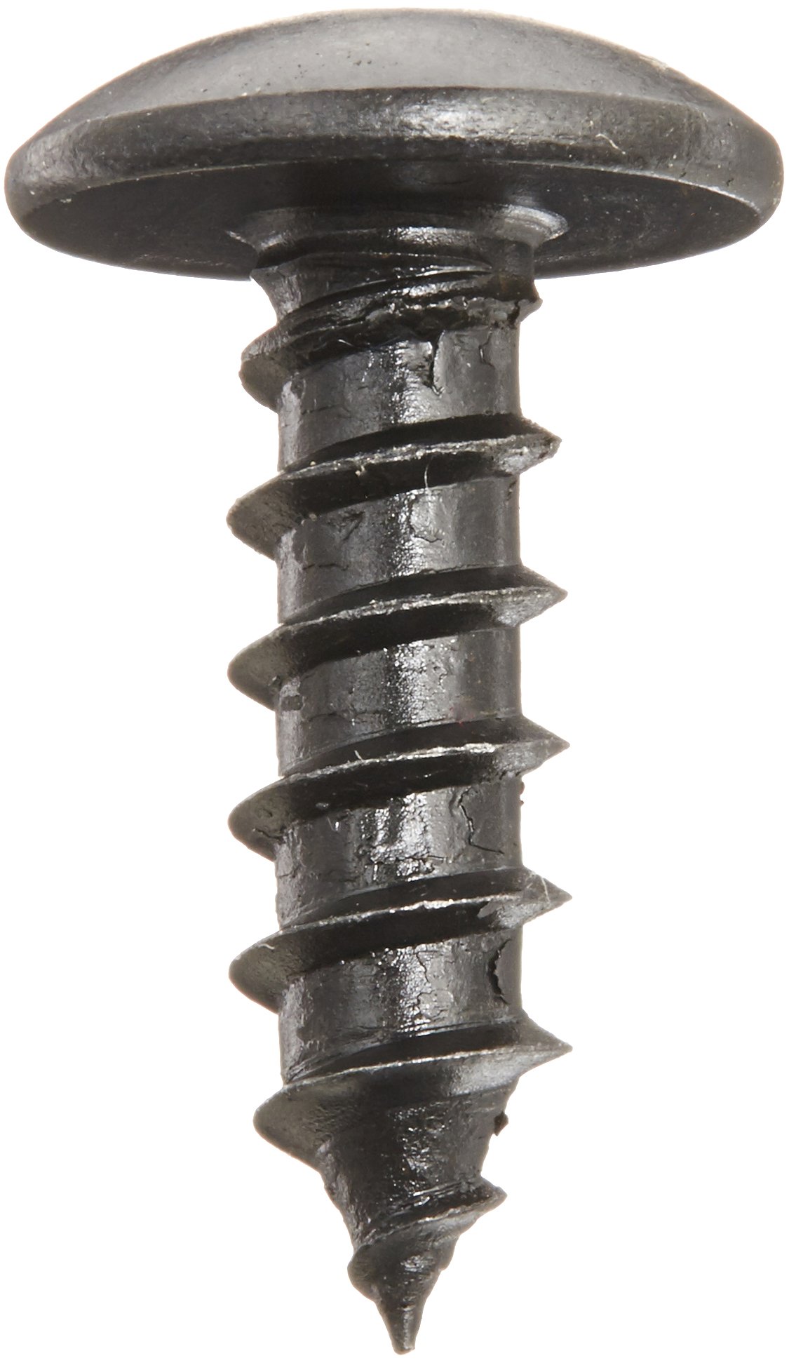 Small Parts 1010APTB Steel Sheet Metal Screw, Black Oxide Finish, Truss Head, Phillips Drive, Type A, #10-12 Thread Size, 5/8" Length (Pack of 100)