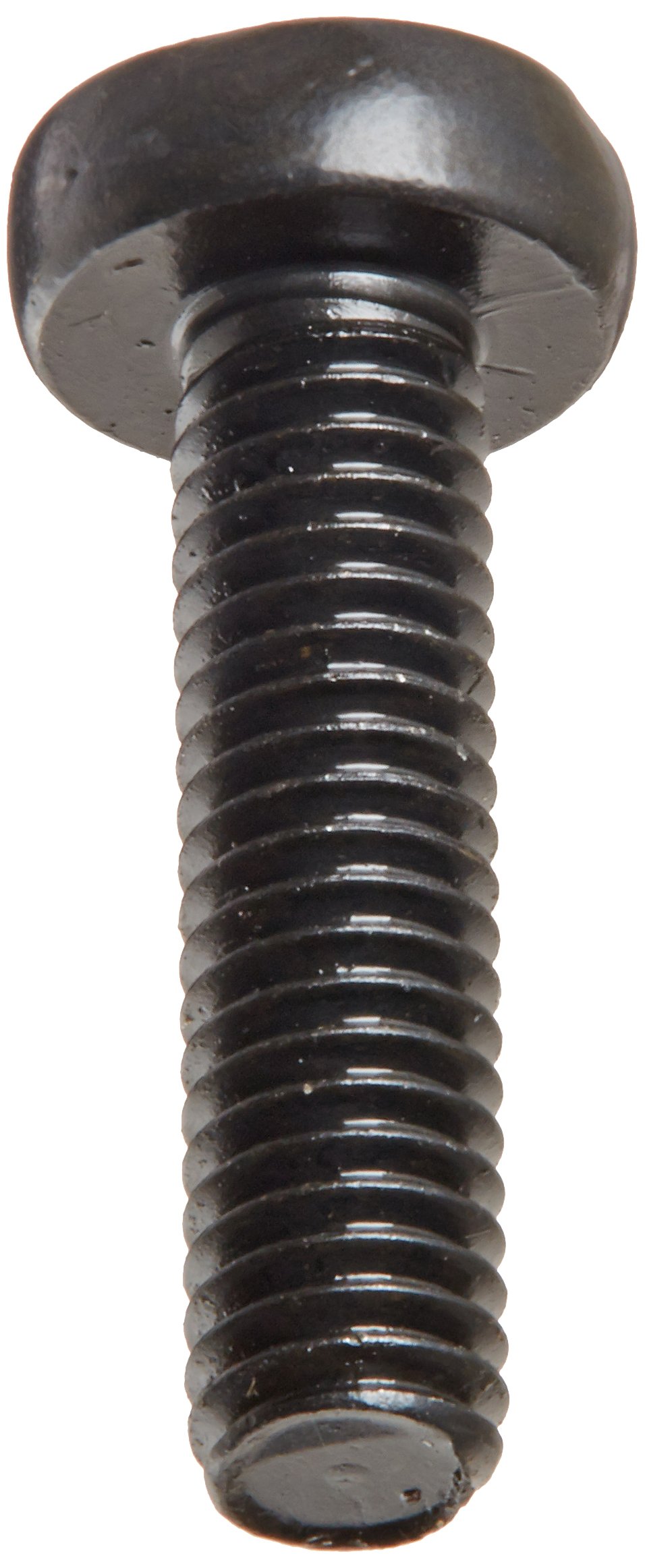 Small Parts M46D7985AB Steel Pan Head Machine Screw, Black Oxide Finish, Meets DIN 7985, #2 Phillips Drive, M4-0.7 Thread Size, 6 mm Length, Fully Threaded, Import (Pack of 100)