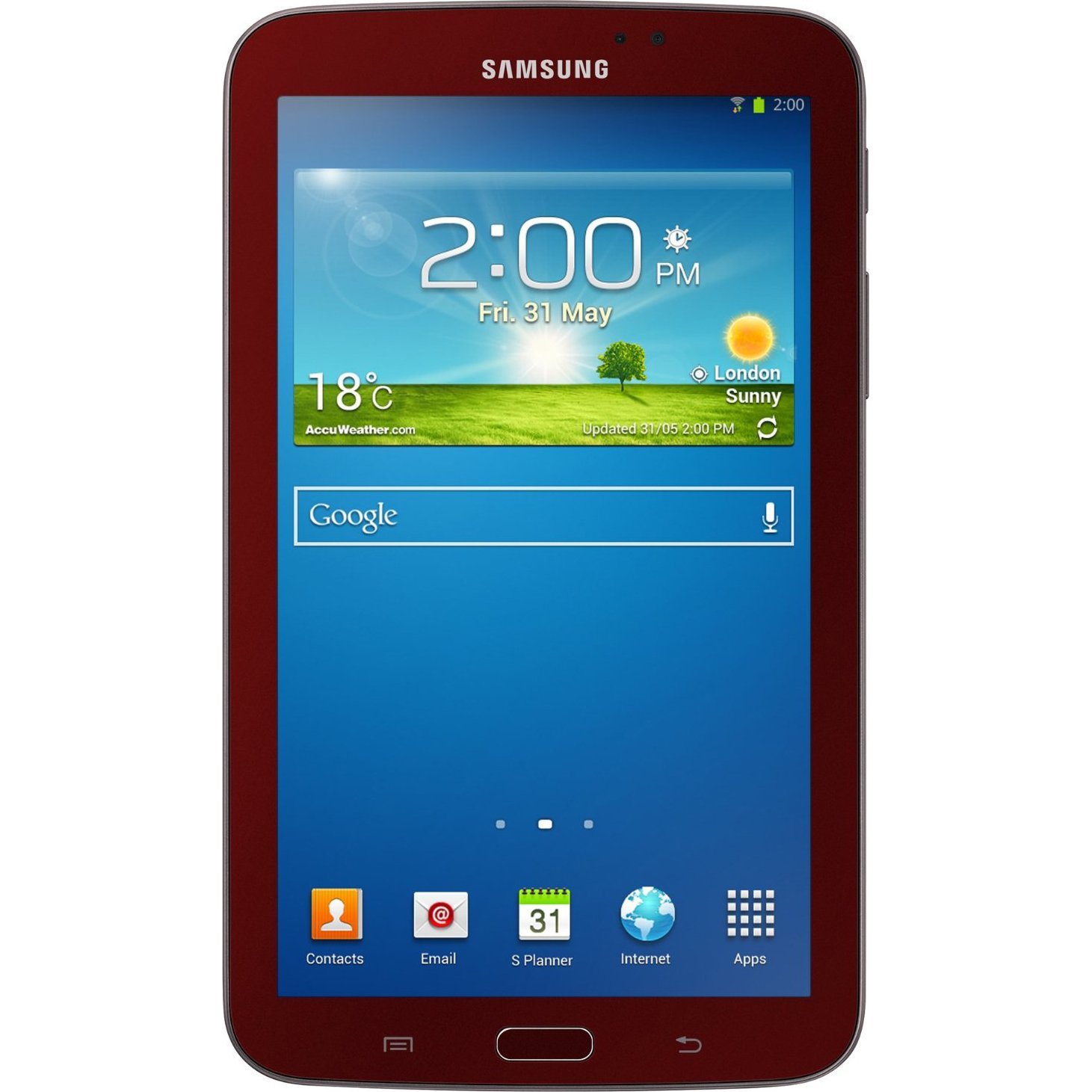 Samsung Galaxy Tab 3 Garnet Red Tablet Bundle (7-Inch, 8 GB) 2013 Model