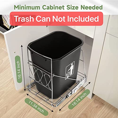 CNIOEPL Pull Out Trash Can Under Cabinet(Trash Can Not Included), Adjustable Garbage Slide-Out Shelf for Kitchen, undersink Organizers and Cupboard Organizers and Storage