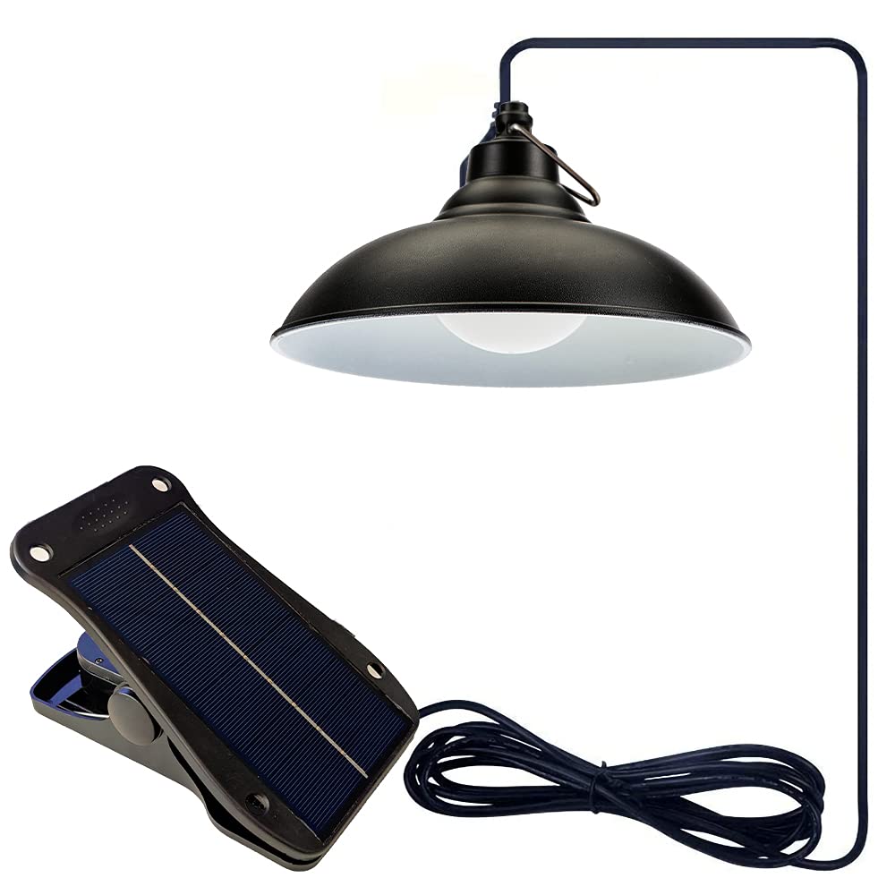 Morestar Solar Clip Lights Solar Pendant Led Security Light Outdoor,Waterproof Wireless for Chicken Coop Light Shed Umbrella Wall Fence Patio Garden Garage Party Camp Tent Portable Emergency Lighting