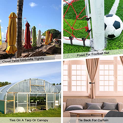 Bungee Balls 12 inch,50 pcs Tarp Bungee with Balls for Canopy, Camping Tarp, Shelter,Cargo,Tent Poles UV Resistant