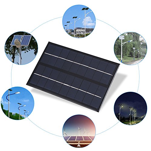 Biitfuu 3W 9V Mini Solar Panel Module for DIY Solar Light Phone Battery Charger Portable DIY Polycrystalline with High Efficiency