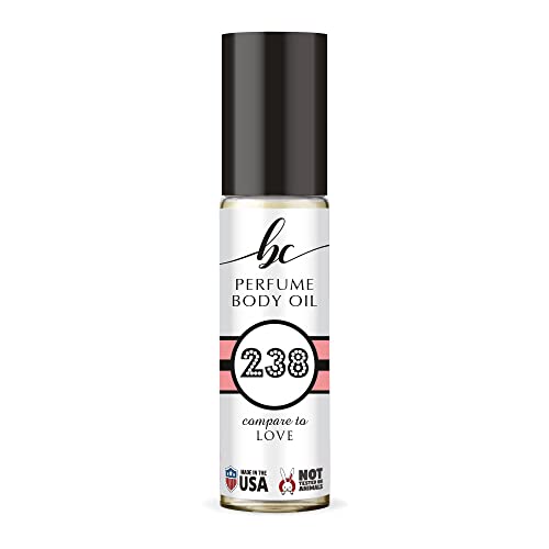 BIOCURA BC Perfume 238 Inspired by Love Donât Be Shy For Women Replica Fragrance Body Oil Dupes Alcohol-Free Sample Travel Size Concentrated Long Lasting Roll-On 0.3 Fl Oz/10ml
