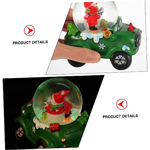 Garneck 1 PC Christmas Crystal Ball tablescape Decor adornos para mesa de Statue Decor Santa Snow Globe Christmas Decorations Snow Globes Christmas Water Globe Lanterns Water