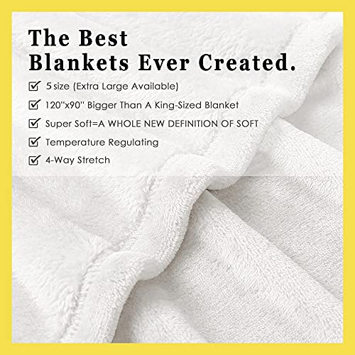Cute Bee Blankets Super Soft for Bed Couch Sofa Fuzzy Warm Cozy Lightweight Throw for Friend Adults Women Men 60"x50" Medium for Teen