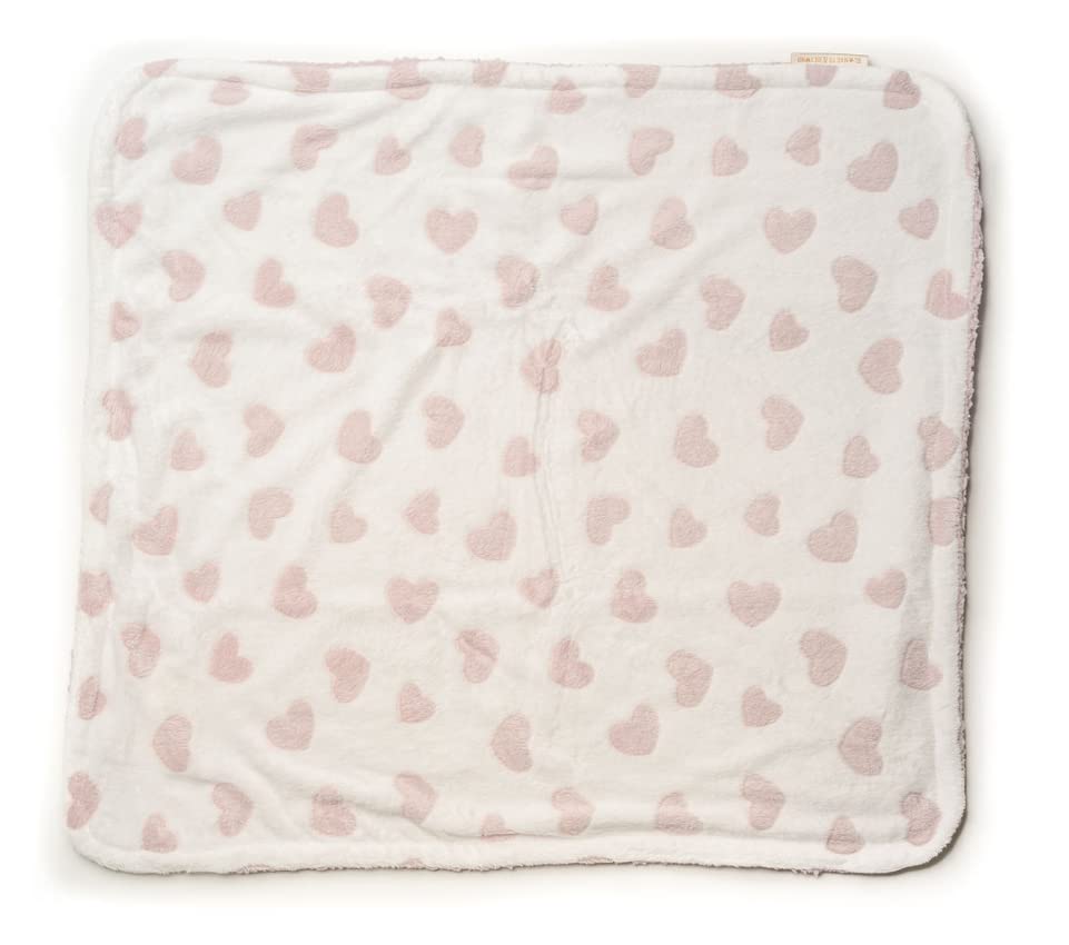 Blankets Baby Blanket for Boys & Girls (Dusty Rose Hearts)
